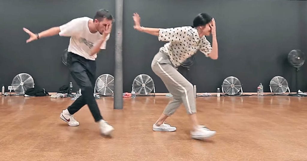 Couple performs stunning robotic dance routine to classic song ‘Stand ...