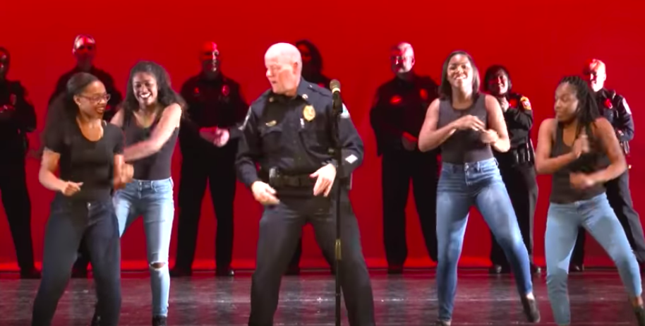 Police officers show high school dancers what they’re made of in epic ...