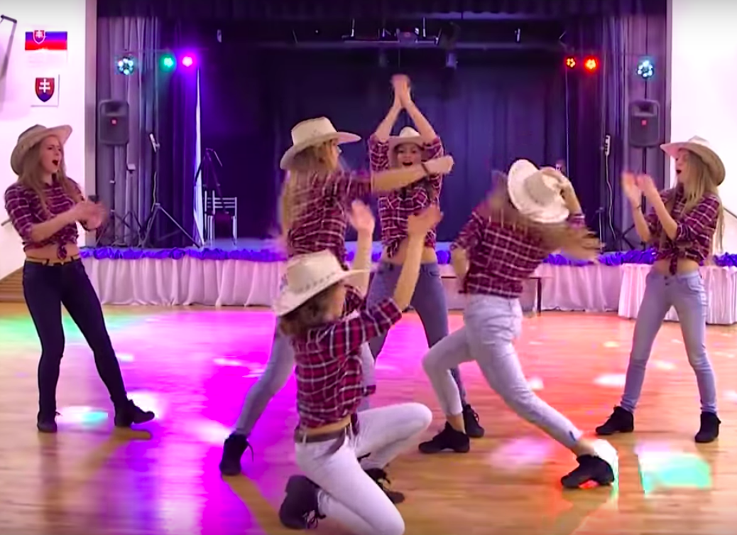 Six Girls Raise The Bar On Country Line Dancing