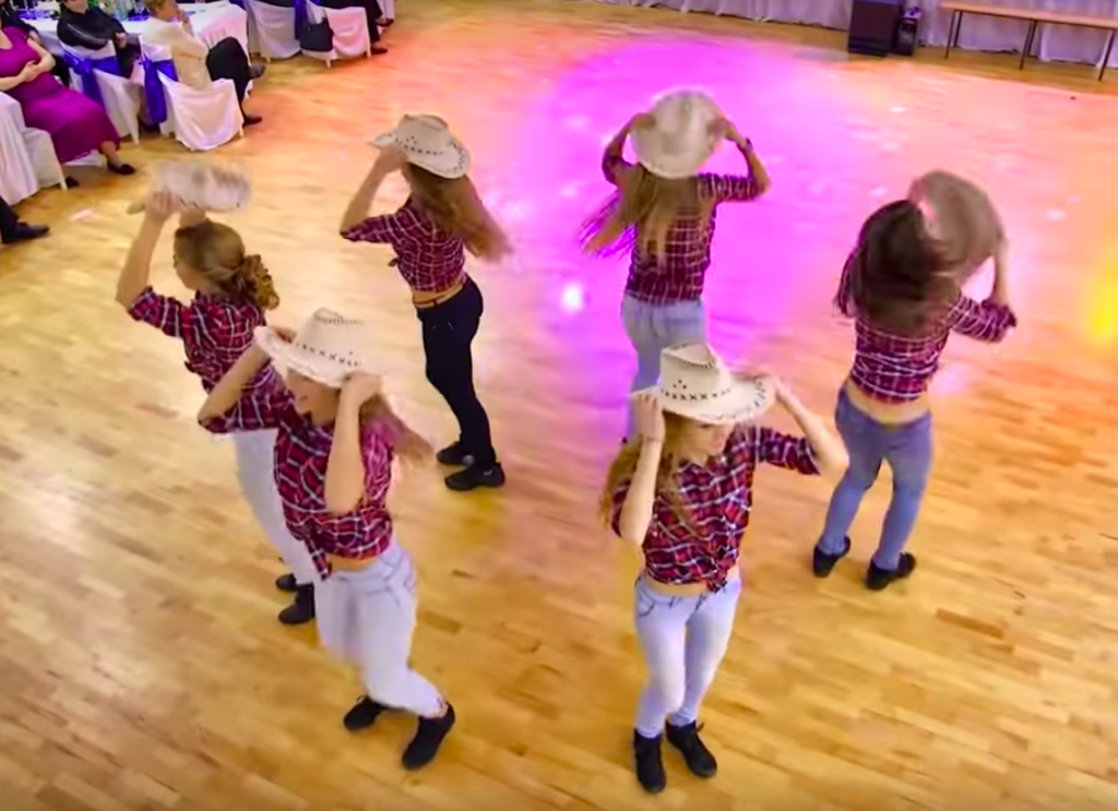 Six Girls Raise The Bar On Country Line Dancing
