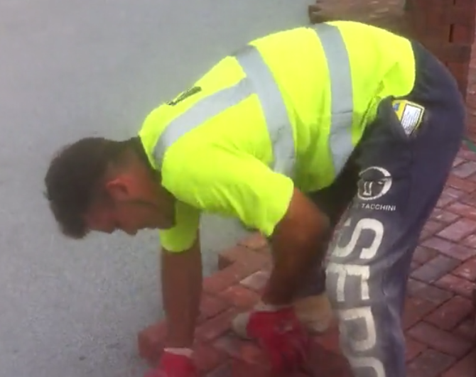 Man Possesses Impressive Bricklaying Skills