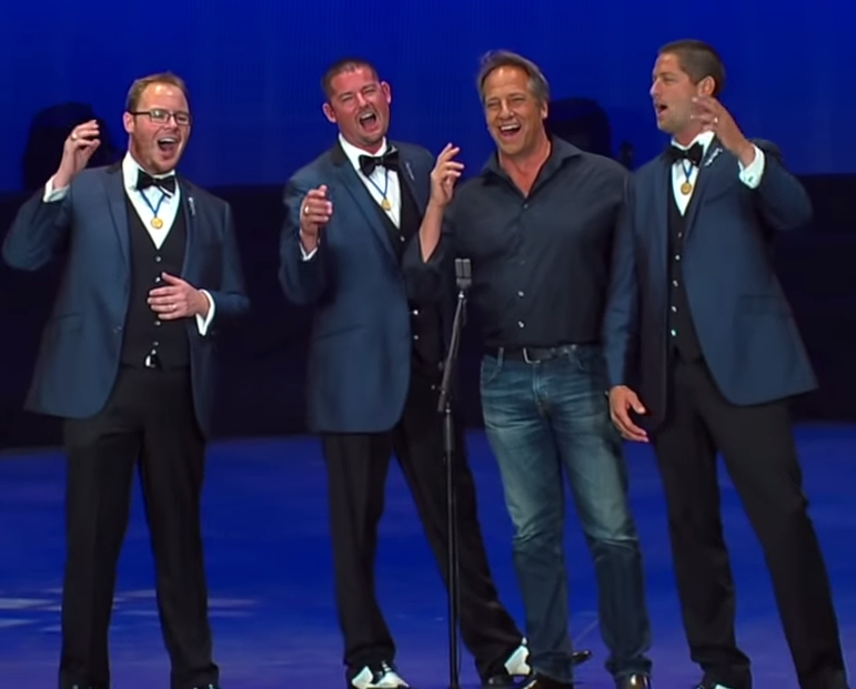 Crowds Doubt Turns Into Joy As Mike Rowe Sings With Barbershop Quartet