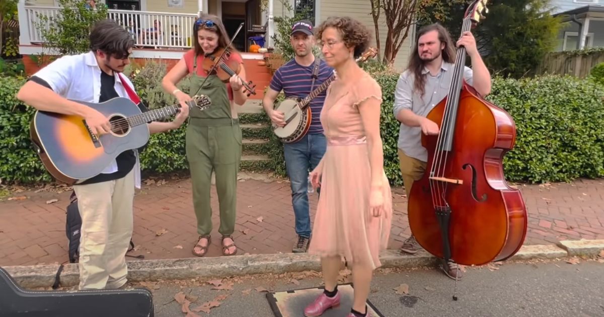 Woman in pink boots earns over 4M views clogging to “fastest bluegrass ...