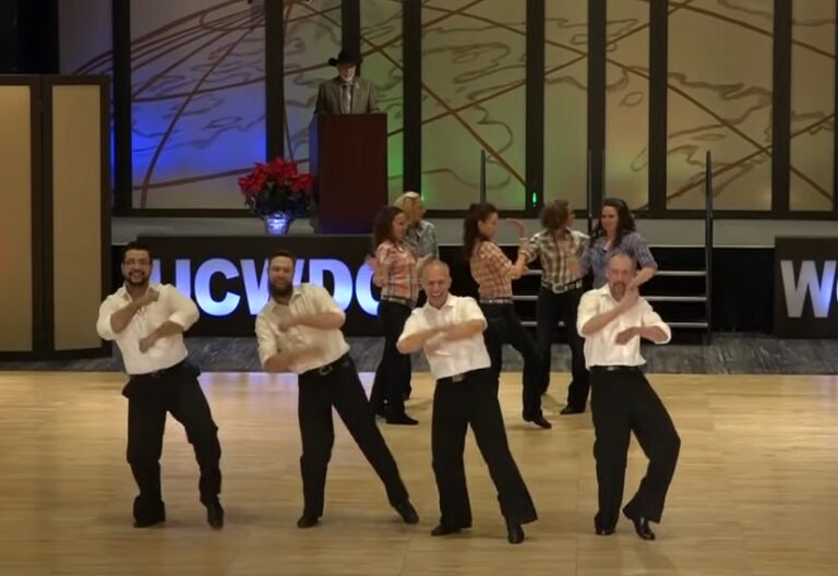 Guys and gals win 1st place with ‘history of line dance’ performance
